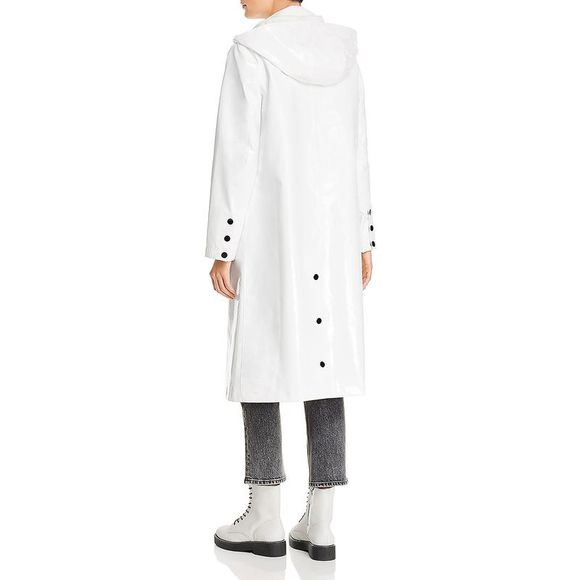 Jane Post | Jackets & Coats | Jane Post Womens White Faux Leather Long ...